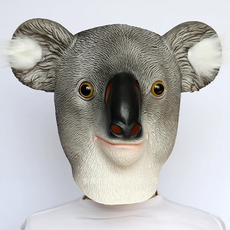 Halloween-Koala-Mask-Cute-Latex-Animal-Headgear-Cosplay-PROM-Party ...