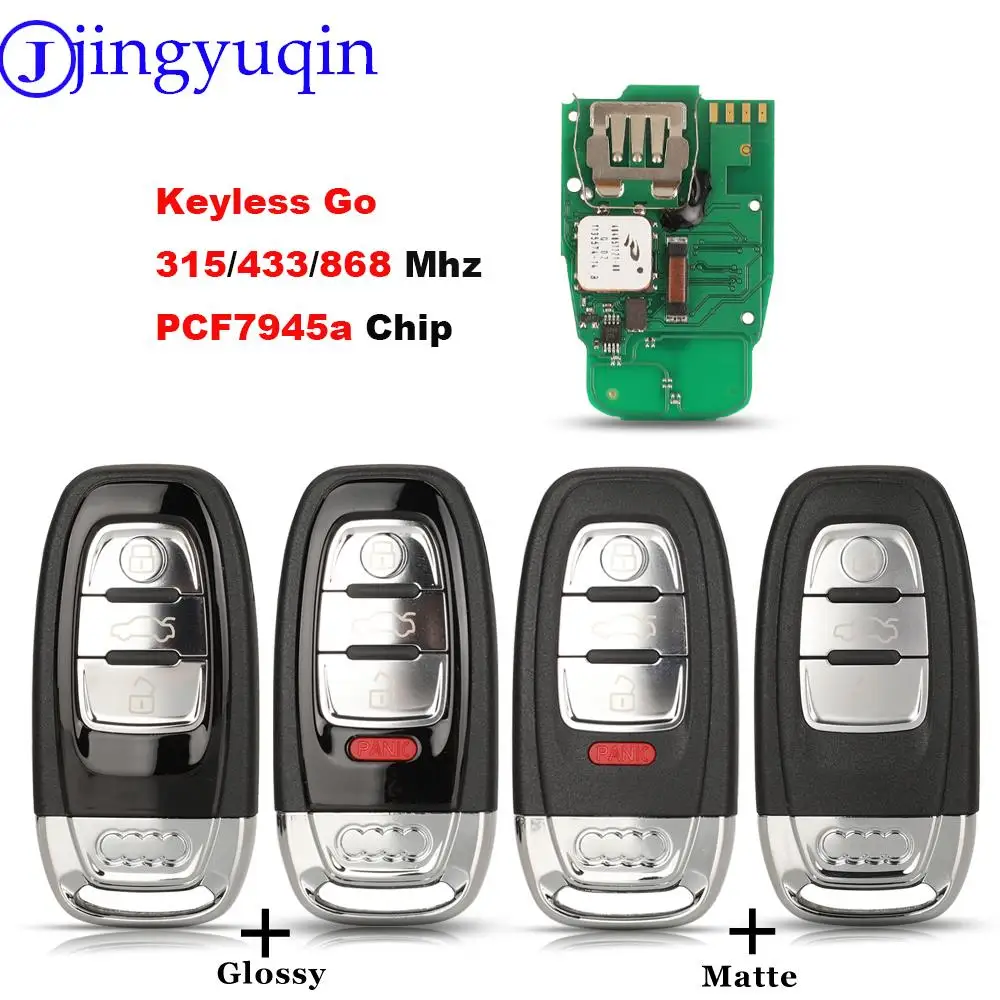 jingyuqin-3-4-Buttons-Remote-Car-Key-315MHZ-433MHZ-868MHZ-For-Audi-A4L ...