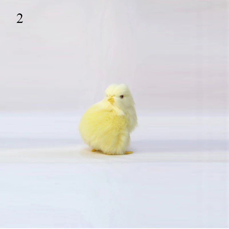 Chick Rabbit Plush Toy Children Cognition Chicken Model Figurine ...