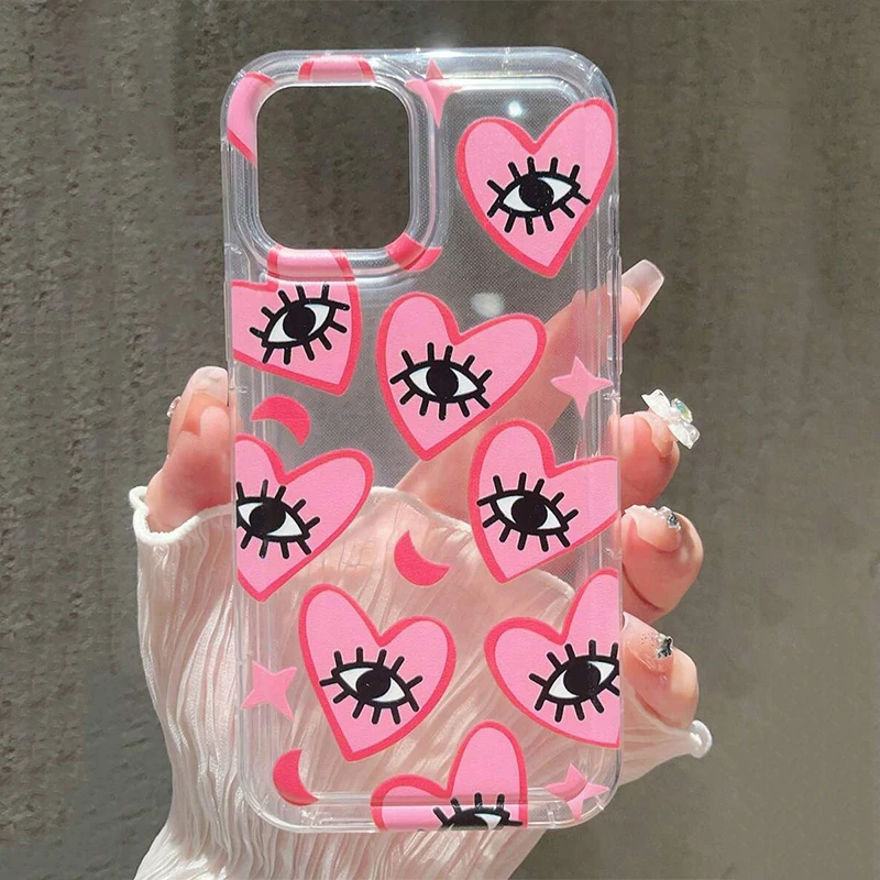 Pink Eyes Phone Case for Samsung Galaxy A15 A35 A55 A54 A52 A53 A13 A14 ...