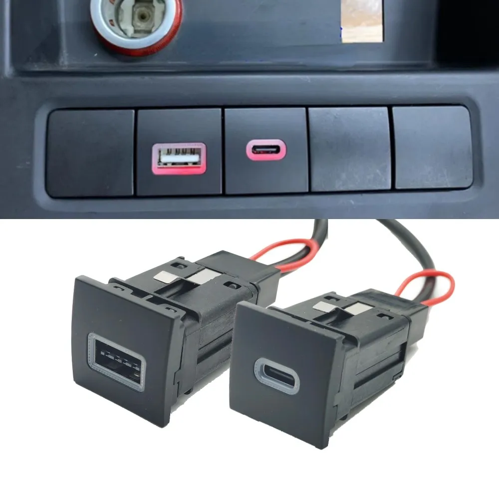 1PC-Car-Charger-Socket-QC3-0-USB-PD-Type-C-Outlet-Power-Adapter-PD-Type ...