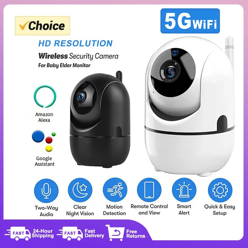 5G-WiFi-Camera-360-No-Dead-Angle-Monitoring-Baby-care-remote-Smart-Home ...