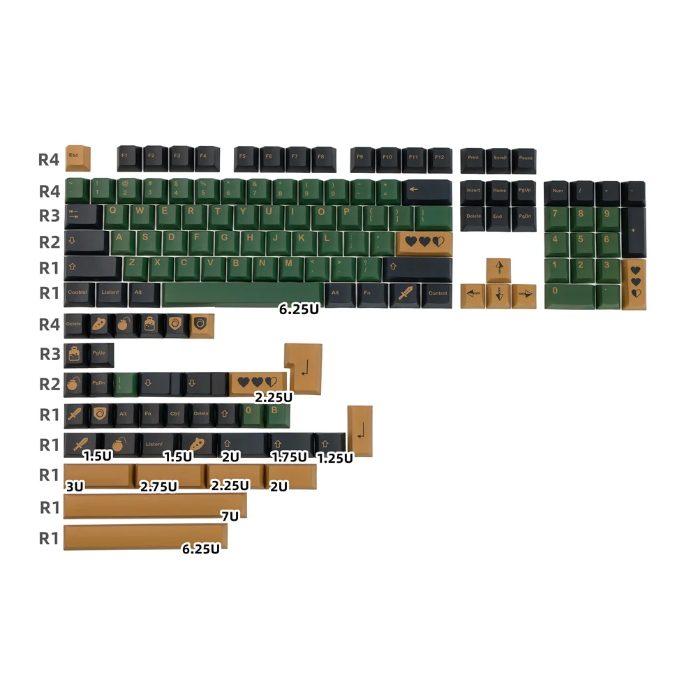 GMK-Clone-Hero-Keycap-Cherry-Profile-142-Keys-ISO-Enter-ANSI-Layout-1 ...