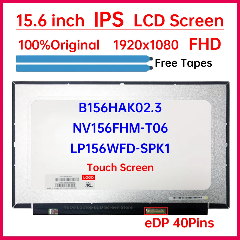 15-6-Inch-IPS-Laptop-LCD-Touch-Screen-B156HAK02-3-Fit-NV156FHM-T06 ...