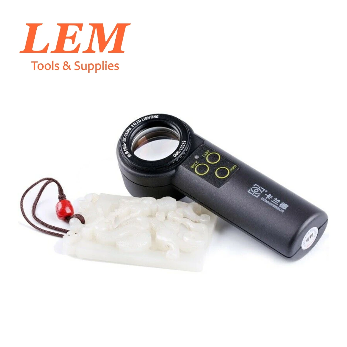 Shadowless LED Handheld Magnifier Achromatic Loupe Antique Diamond ...