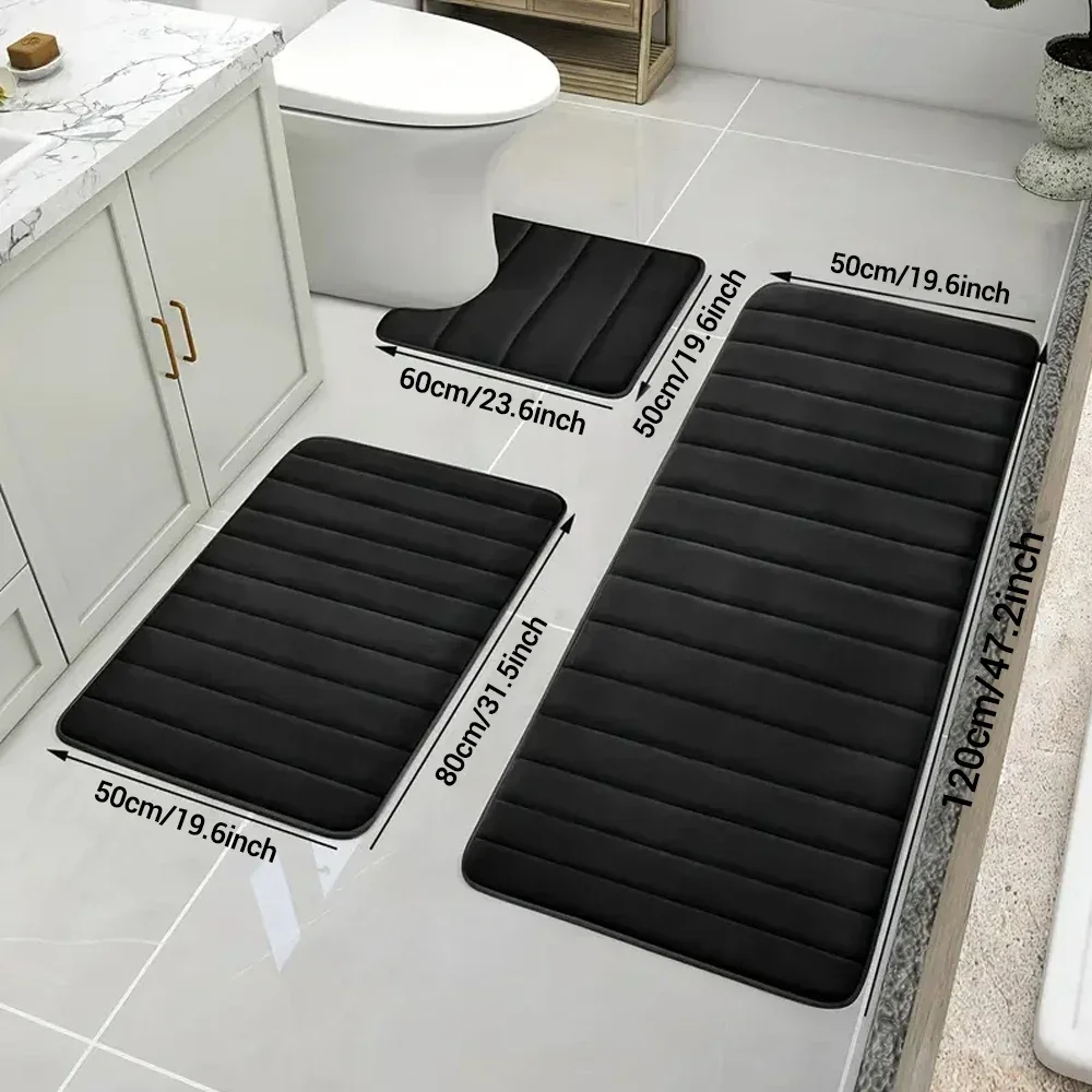 3-Pcs-Bathroom-Rug-Set-Soft-Foot-Mat-Absorbent-Memory-Foam-Dry-Fast-Non ...