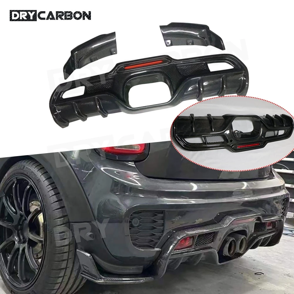 For BMW Mini Cooper F55 F56 F57 JCW 2006-2015 Rear Diffuser Bumper ...