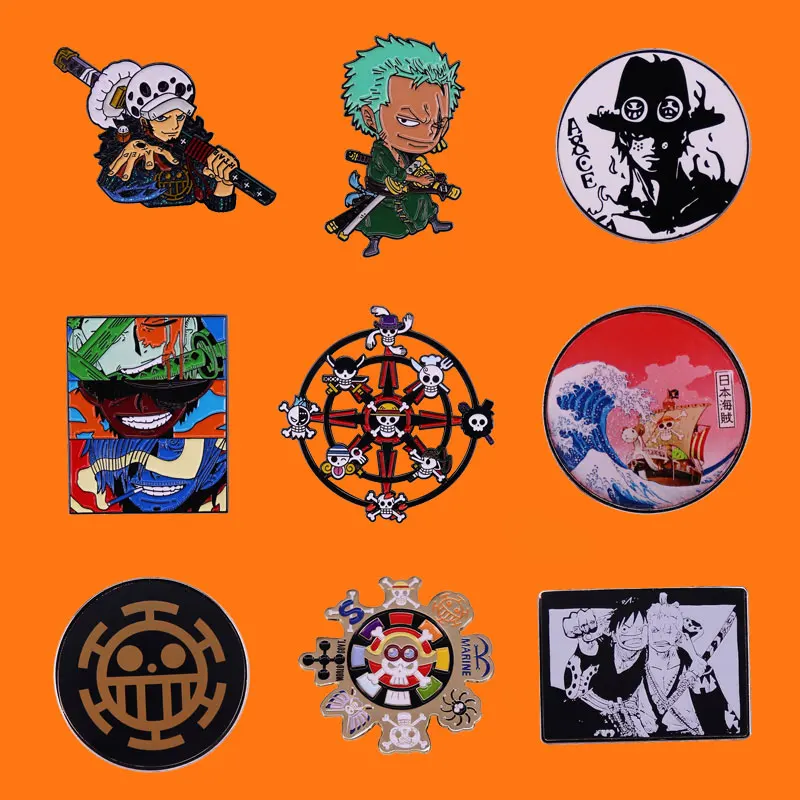 Insignias decorativas de Anime japonés, joyería de moda, broche de ...