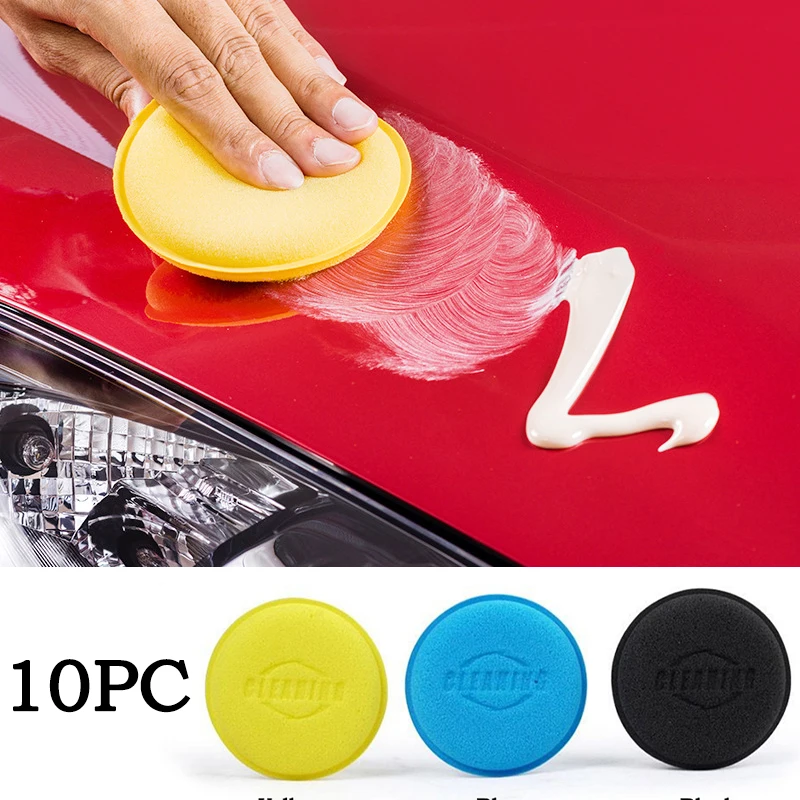 Car-Round-Waxing-Polish-Sponges-High-Density-Foam-Applicator-Pads ...