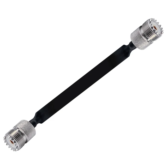 Window/Door Pass Through Flat RF Coaxial Cable SO239 UHF Female to UHF ...