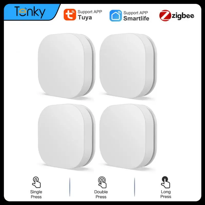 Tuya ZigBee Smart Button Switch Wireless Remote One Key Control Scene Switch Button Controller ...