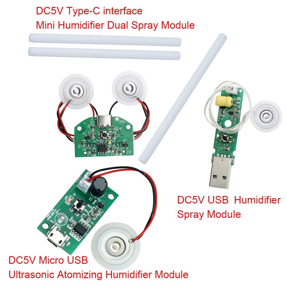 DC5V-Type-C-Interface-Mini-Humidifier-Dual-Spray-Spray-Module-Micro-USB ...