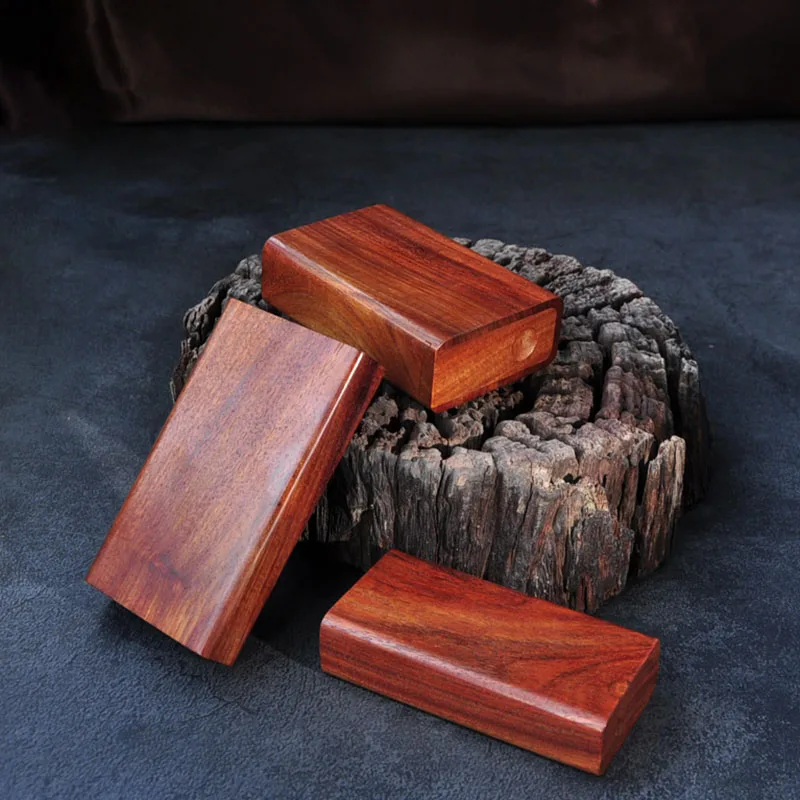 Blood Ebony Solid Wood Cigarette Case 10/20 Sticks Pressureproof ...
