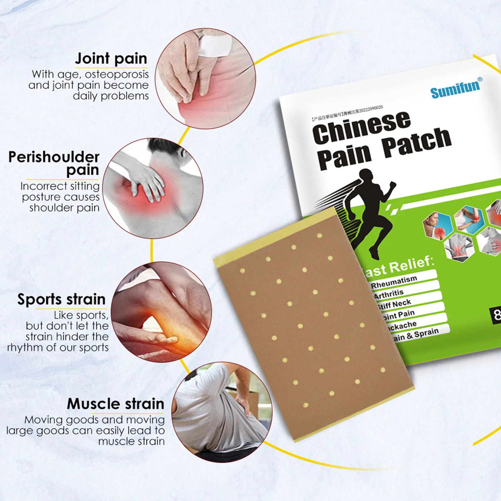 8pcs-Natural-Herbal-Pain-Relieving-Patch-Muscle-Back-Shoulder-Joint ...