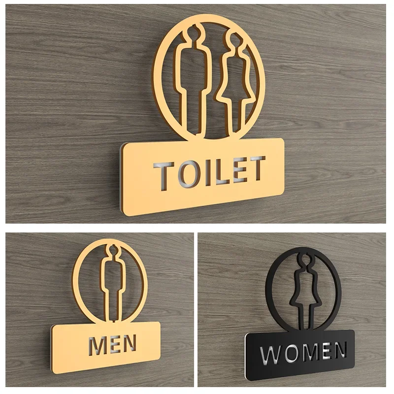 Acrylic-Hollow-Creative-Bathroom-Signage-Restroom-Male-and-Female ...