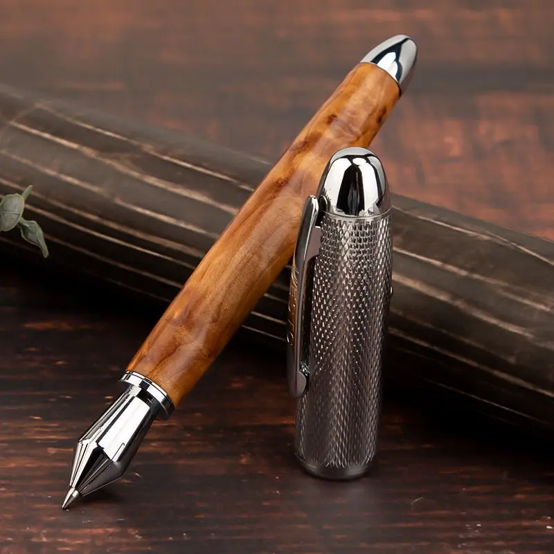 Luxury Chinese Fir Barrel Creative Design Roller Ball Pens Stationery ...