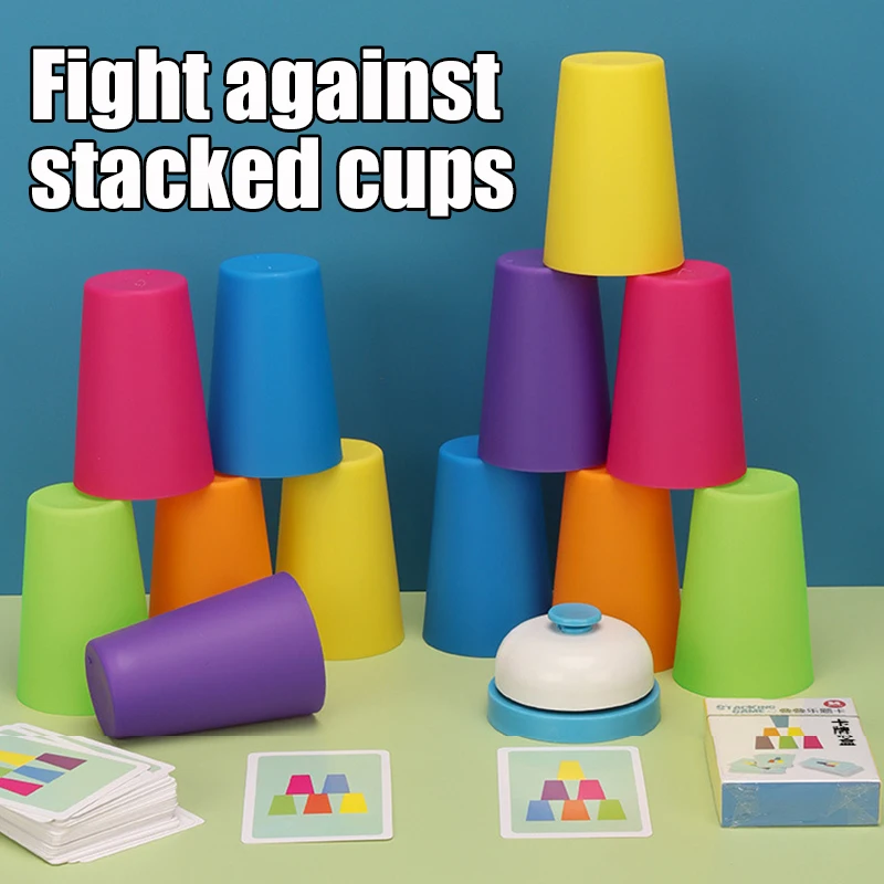 Speed-Training-Toys-for-Kids-Stack-Cup-Battle-Table-Game-Indoor-Family ...