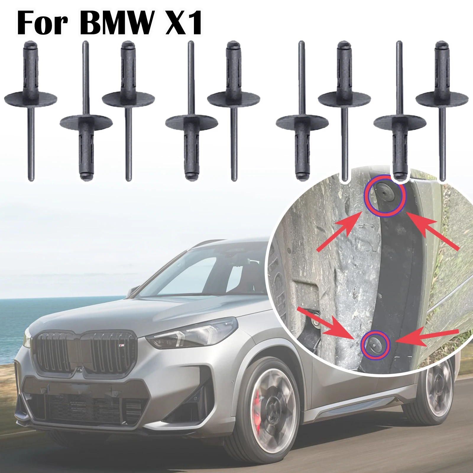 20Pcs-For-BMW-X1-E84-F48-F49-Pop-Blind-Rivets-Wheel-Arch-Side-Skirts ...