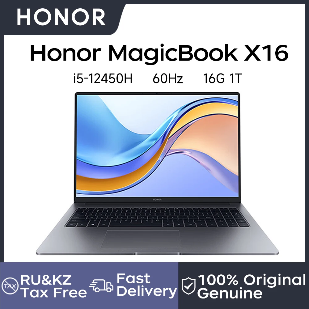 HONOR-Laptops-MagicBook-X16-16-Intel-Core-I5-12450H-16GB-RAM-512GB-1TB ...