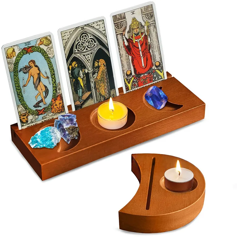 Wood-Tarot-Card-Holder-Stand-Wood-Tarot-Card-Stand-Display-Stand-For ...