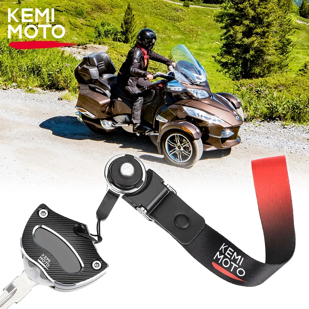 KEMIMOTO-On-road-Key-Holder-w-Lanyard-Compatible-with-Can-Am-Spyder-RS ...