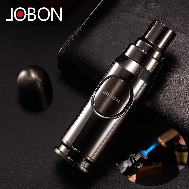 New-Jobon-Bullet-Shaped-Windproof-Lighter-Metal-Jet-Multi-purpose ...