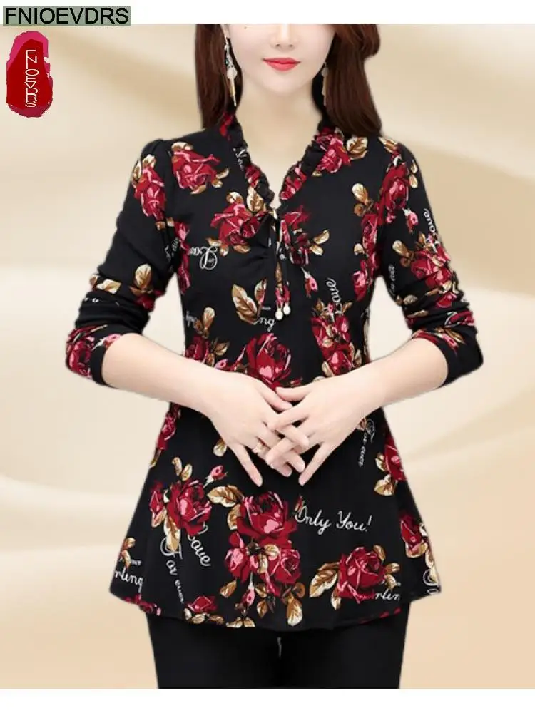 2022-Autumn-Winter-Basis-Shirts-Blouses-Women-Long-Sleeve-Elegant ...