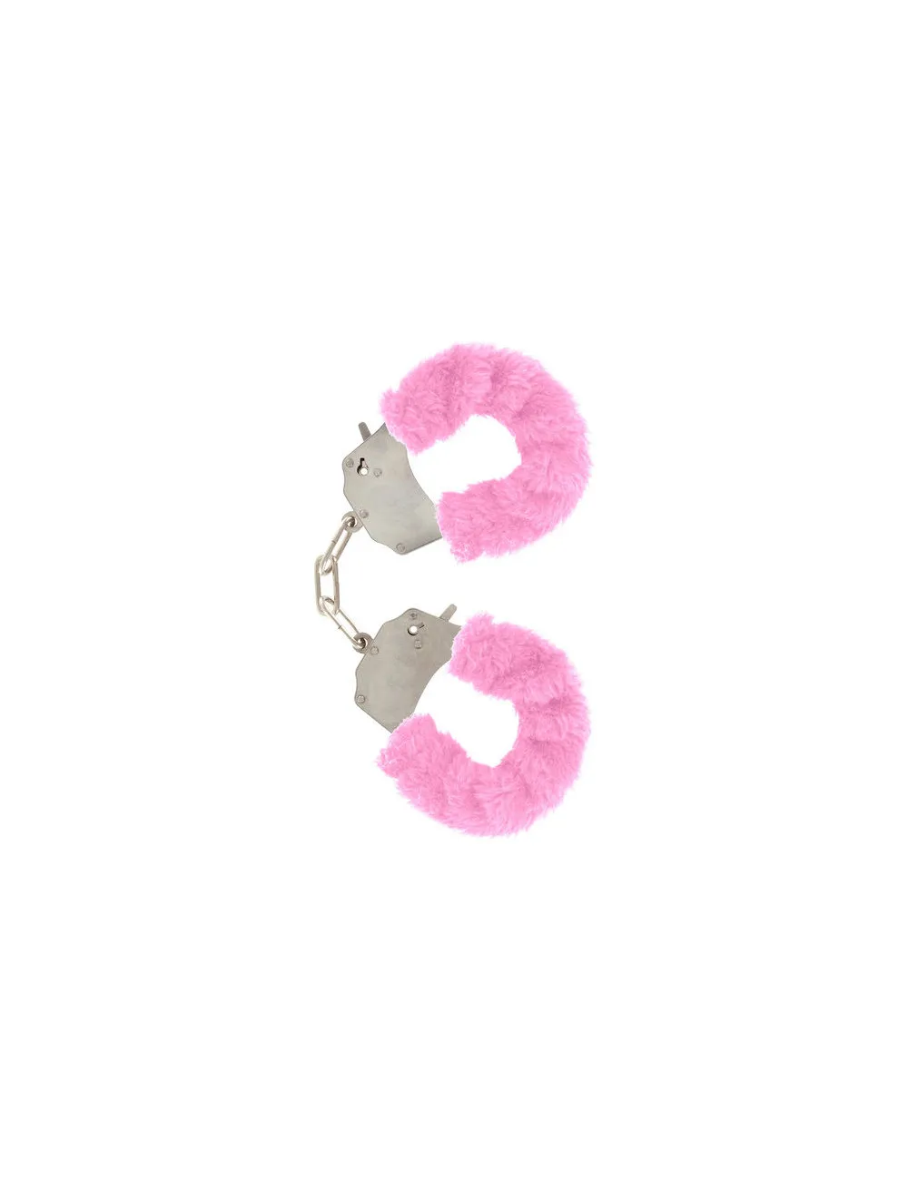 FURRY-FUN-CUFFS-BONDAGE-PINK-two-piece-spores-joined-chromed-coated ...