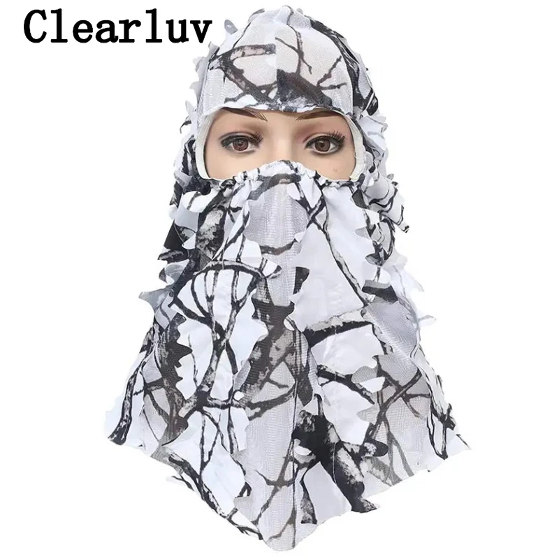 New Ghillie Suit Camouflage Leafy Hat 3D Full Face Mask Turkey Realtree ...