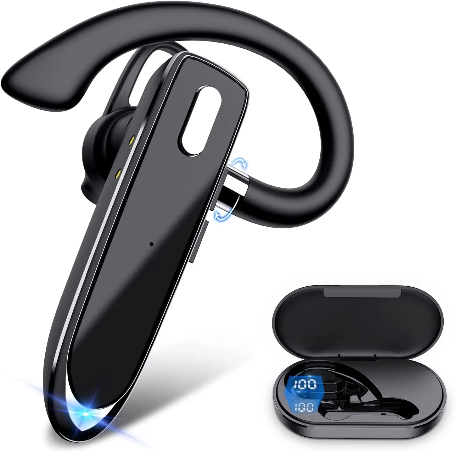 YYK530-Single-Ear-Business-Headphone-Bluetooth-compatible-Wireless-IPX5 ...