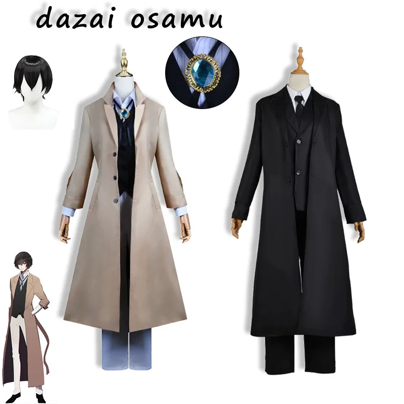 Dazai-Osamu-Cosplay-Bungo-Stray-Dogs-Costume-Coat-Shirt-Pants-Complete ...