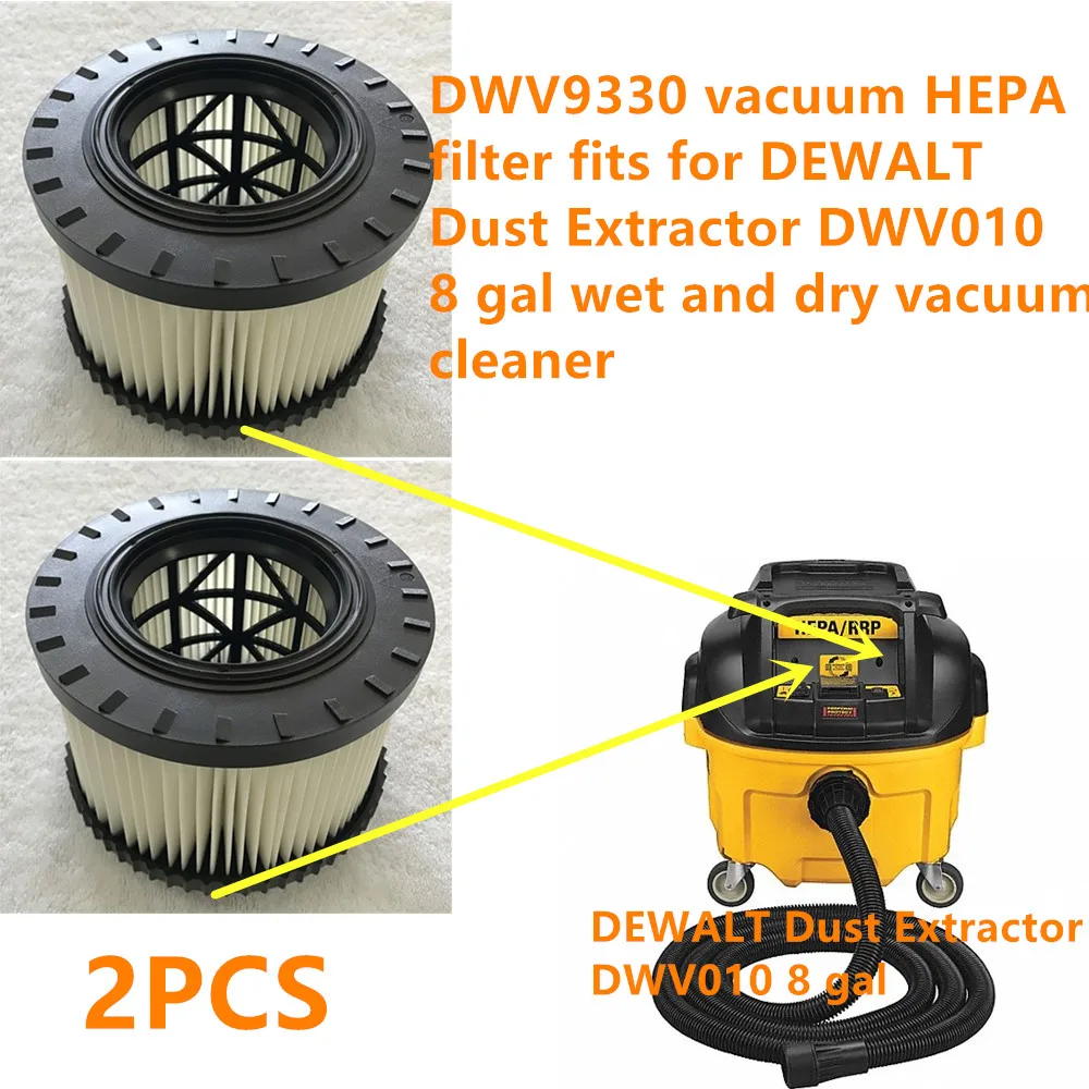 2-pcs-DWV9330-Cartridge-vacuum-HEPA-filter-fits-for-DEWALT-Dust ...