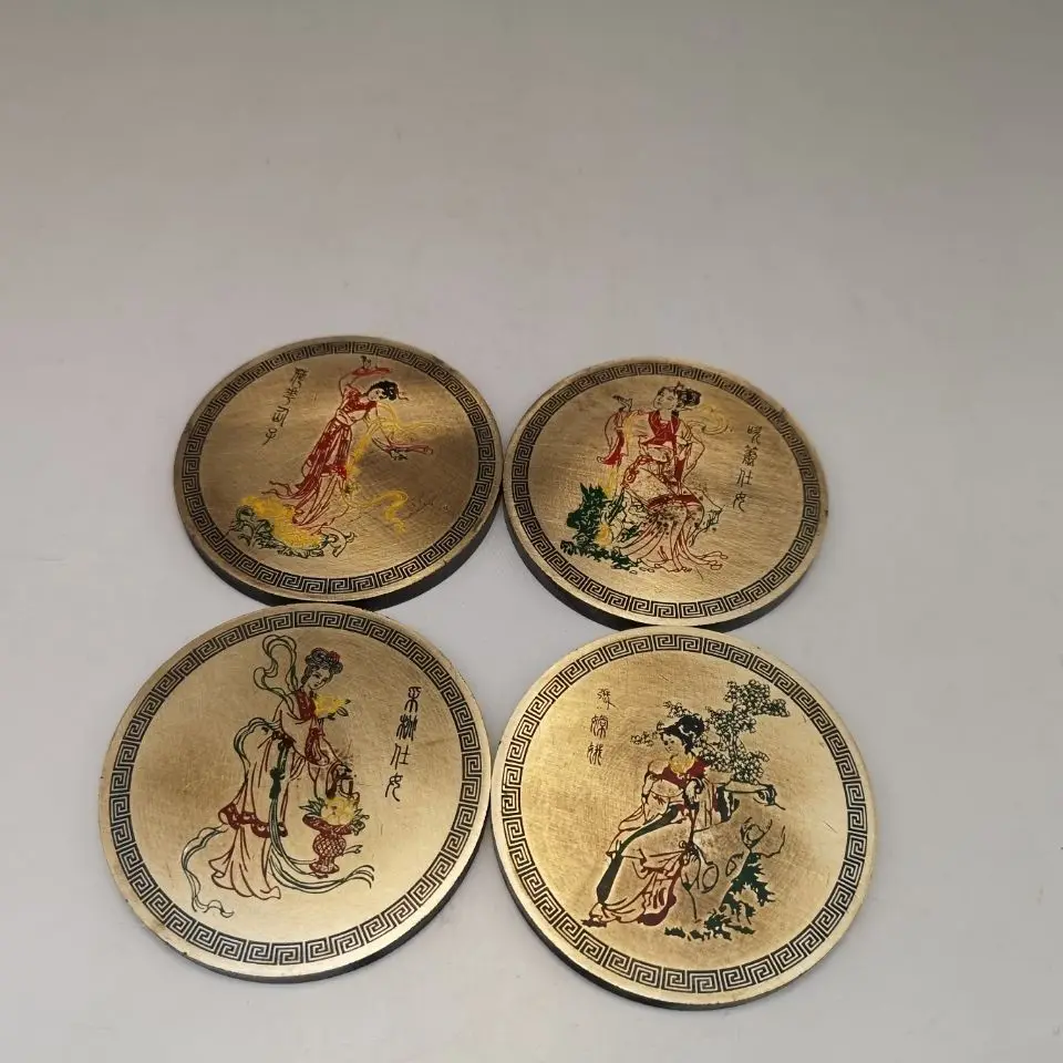 Copper four beautiful town ruler paperweight archaized form correct a ...