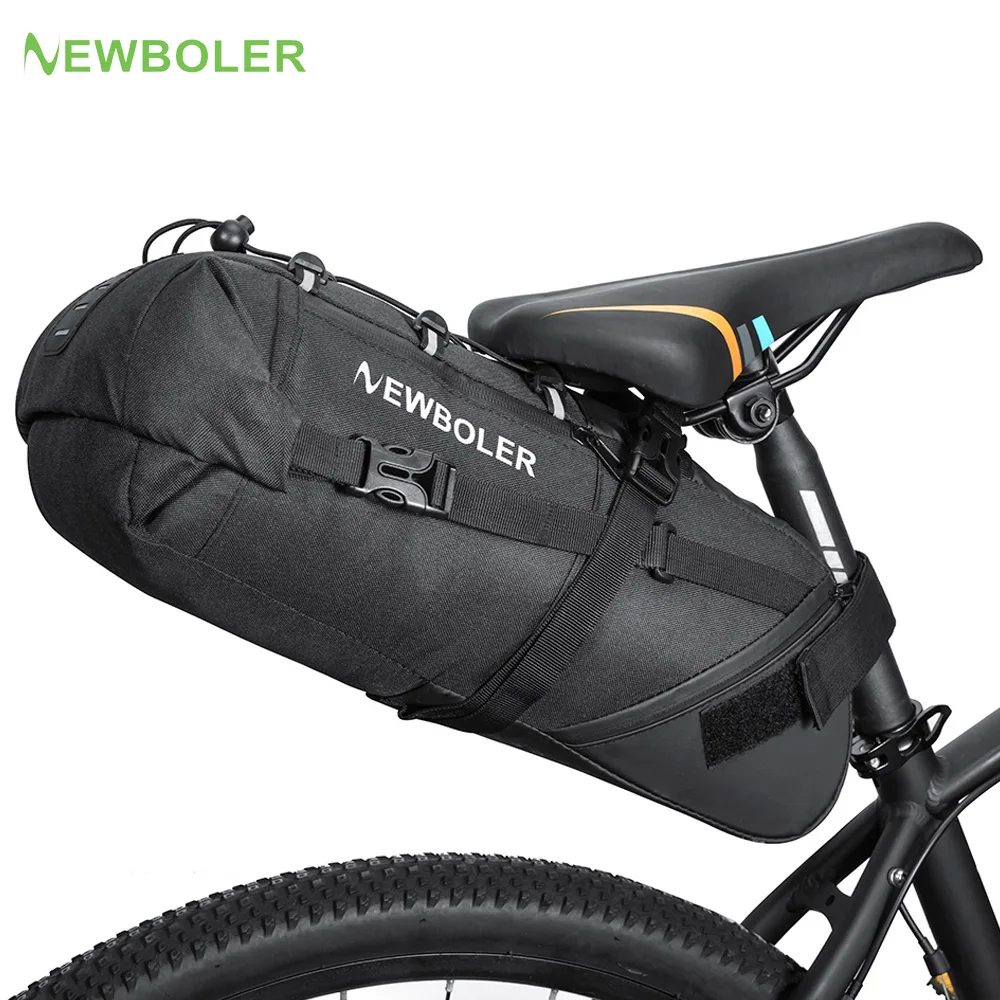 NEWBOLER-Bike-Saddle-Bag-Waterproof-MTB-Road-Bicycle-10L-Large-Capacity-Cycling-Bag-Foldabe-Tail ...