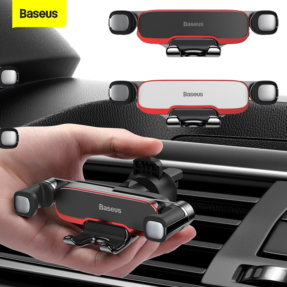 Baseus Car Phone Holder for Car Air Vent Mount Cell Phone Support Phone ...