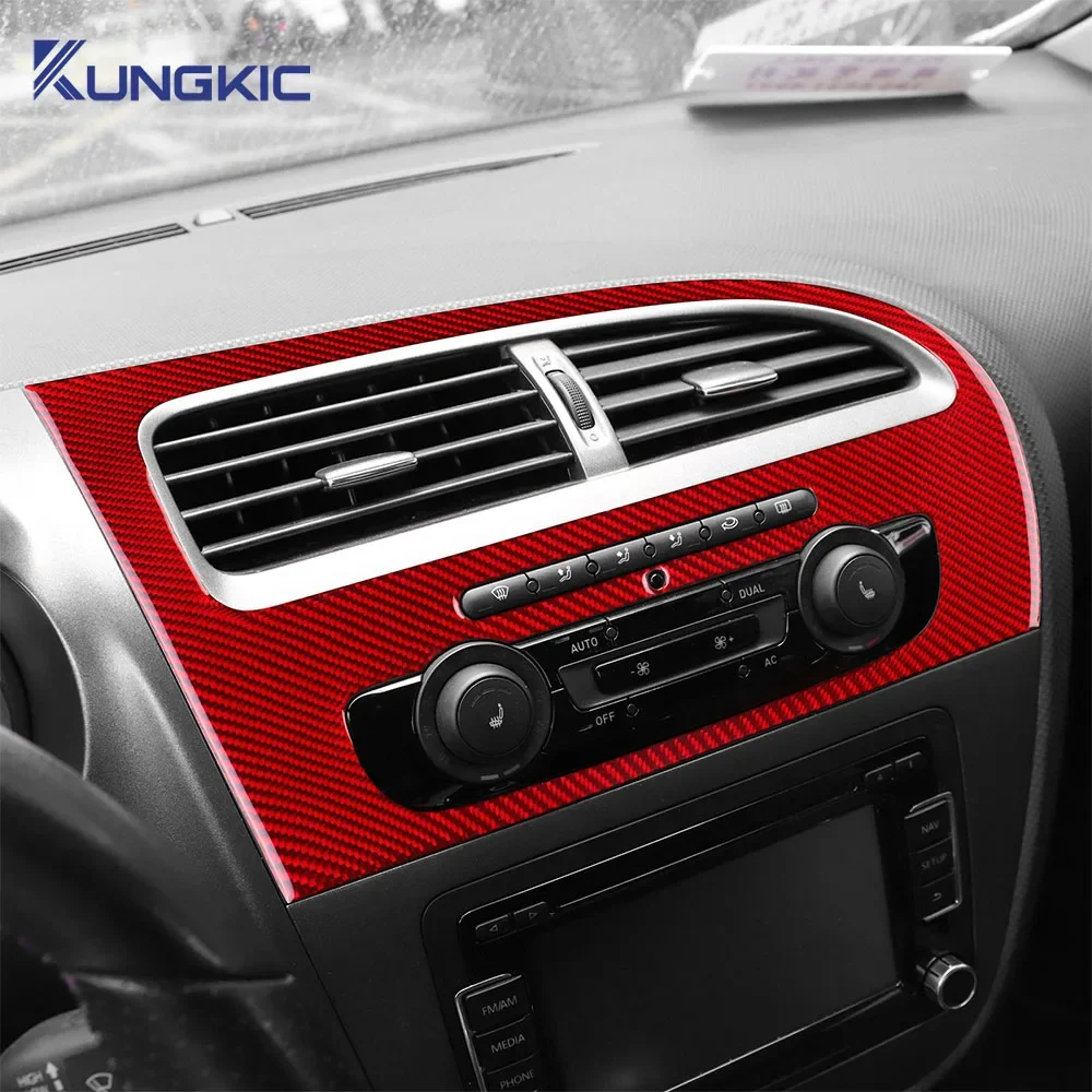 For Seat Leon 2005 2006 2007 2008 2009 2010 2011 2012 Real Soft Carbon ...