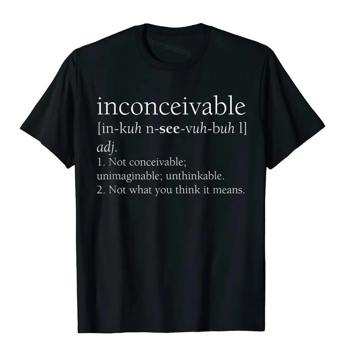 Inconceivable-Definition-Shirt-Funny-Gift-T-Shirt-Summer-Brand-Cotton-T ...