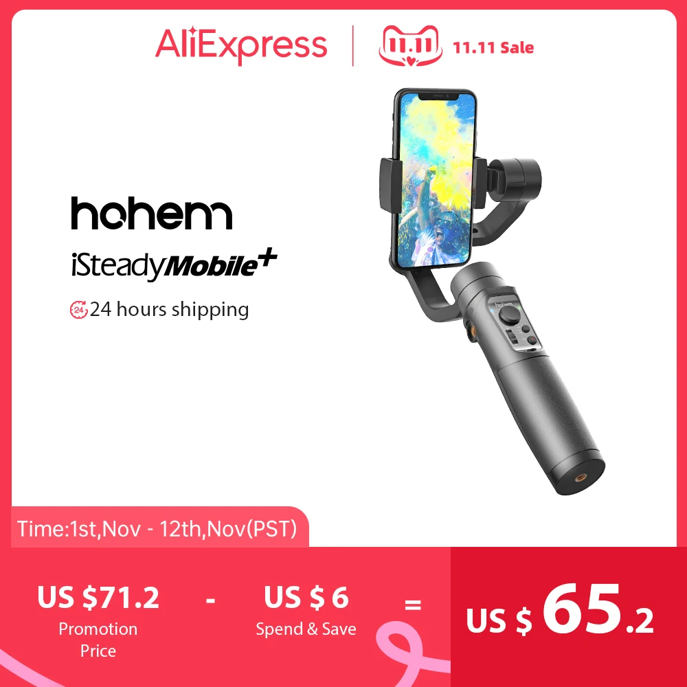 Hohem Isteady Mobile Plus Phone Gimbal With Sport Mode 3-axis Handheld ...