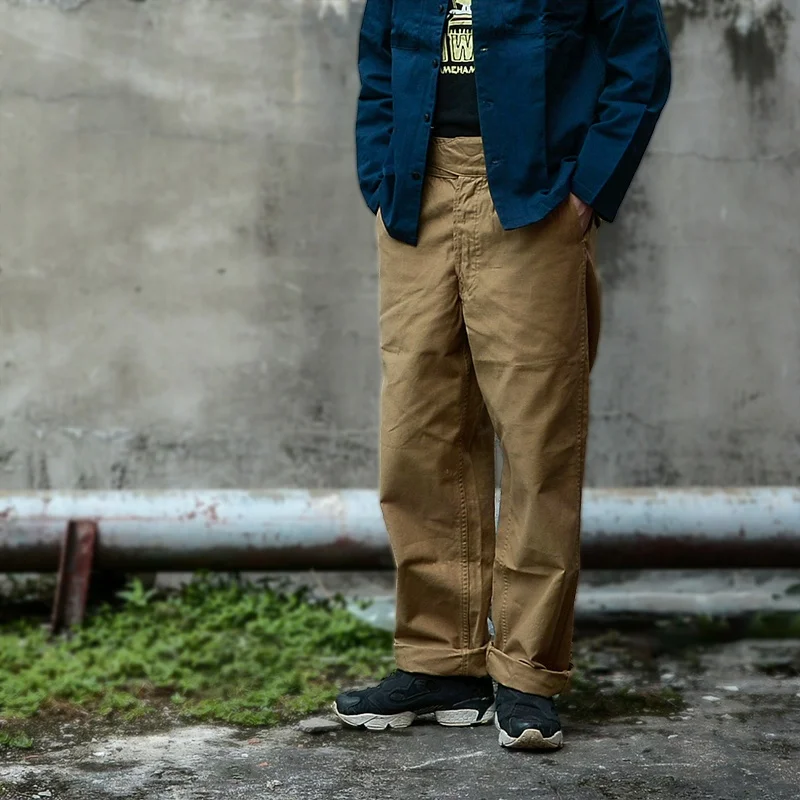 Retro-New-Non-Stock-Retro-Kaki-Conger-Slacks-Men-s-Casual-High-Waist ...