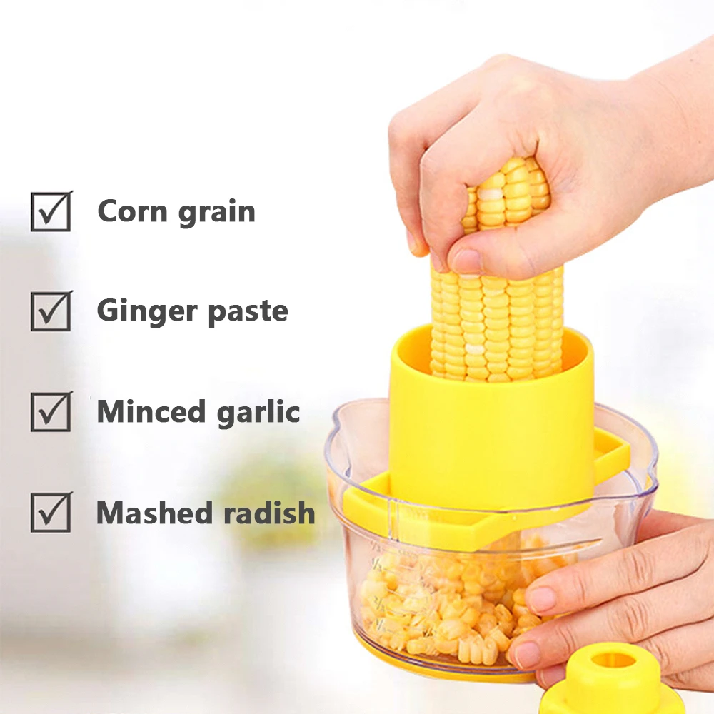 Corn Peeler Corn Stripper With Measuring Cup Cob Cutter Thresher Corn ...