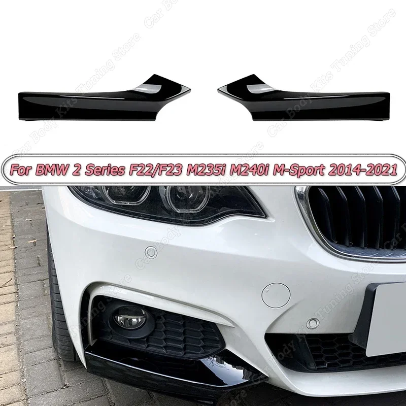 For-BMW-2-Series-F22-F23-M235i-M240i-M-Sport-2014-2021-Front-Bumper-Lip ...