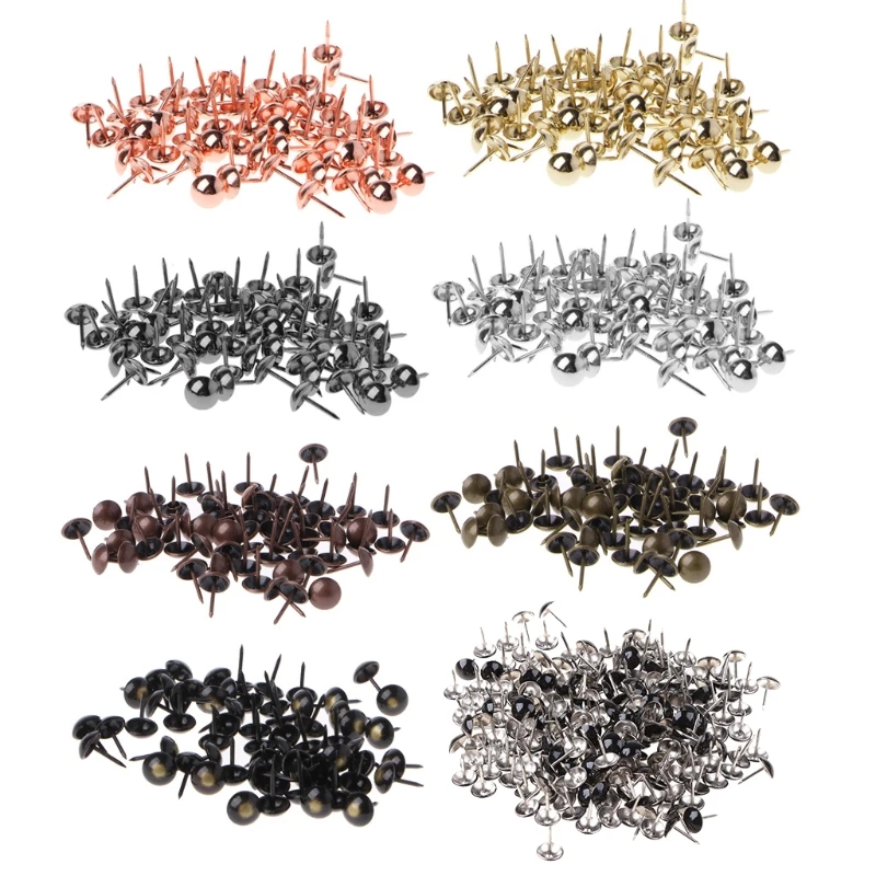 100-Pieces-Antique-Upholstery-Nails-Round-Decorative-Tacks-Metal-Thumb ...