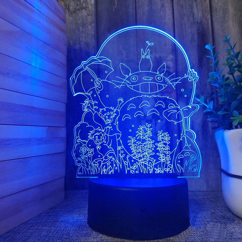 HOT-toys-Totoro-3D-Night-Light-Visual-Creative-LED-Desk-Lamp-16-Colours ...