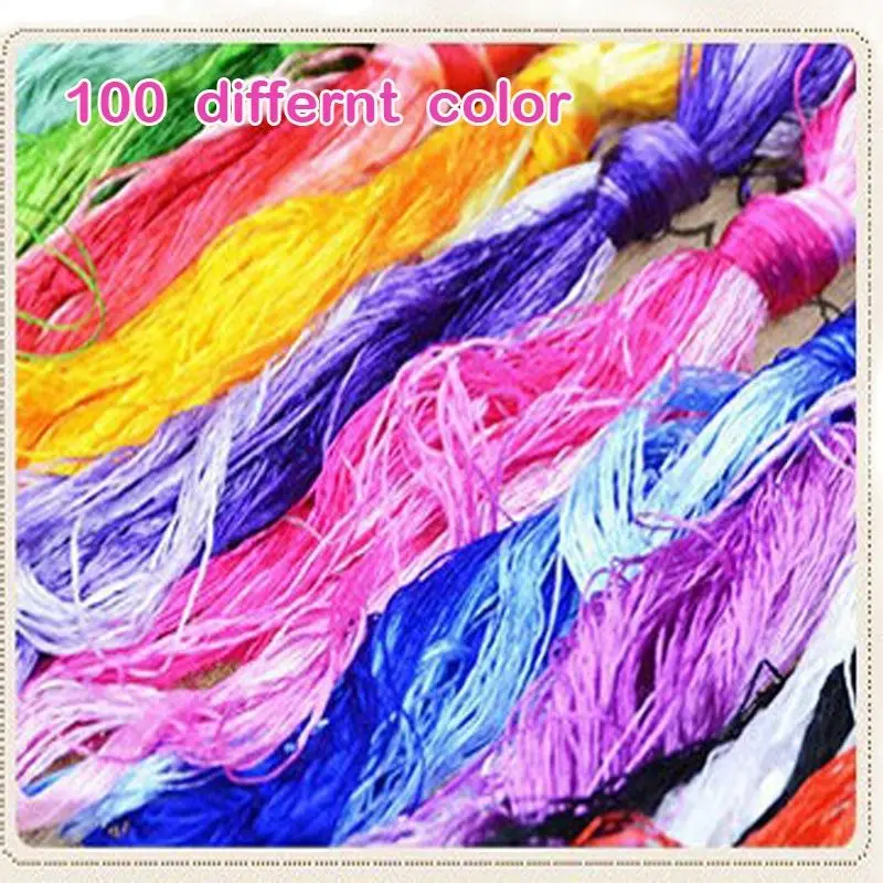 100 pieces silk embroidery / Suzhou embroidery thread / common color ...