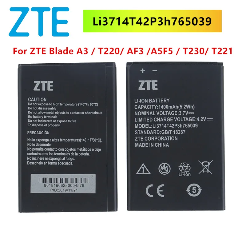 Original Replacement Battery Li3714T42P3H765039 Battery For ZTE Blade ...