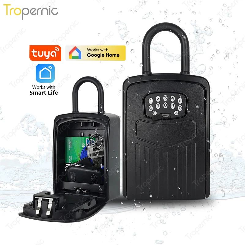 Ip65-Tuya-App-Keyless-Smart-Lock-Box-Key-Safe-Security-Pin-Code-Digital ...