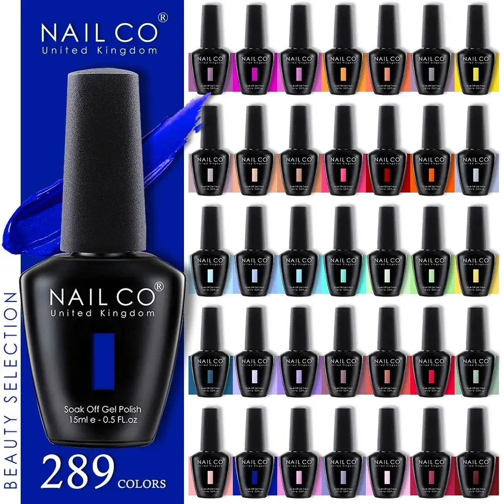 NAILCO-15ml-Black-Series-Nail-Gel-Polish-333-Colors-Blue-UV-LED-Gel ...