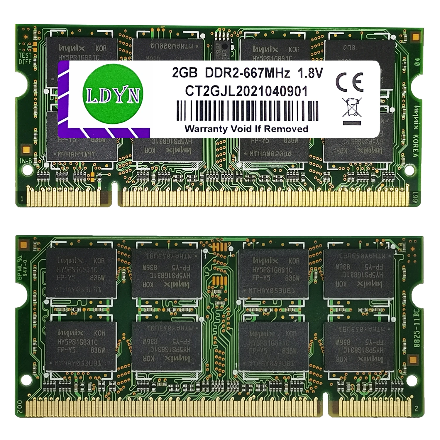 Pc2-5300 1gb 2gb Ram Sodimm Ddr2 De Memória Portátil 6400s 800 667mhz 200pin Notebook Ddr2 Ram ...