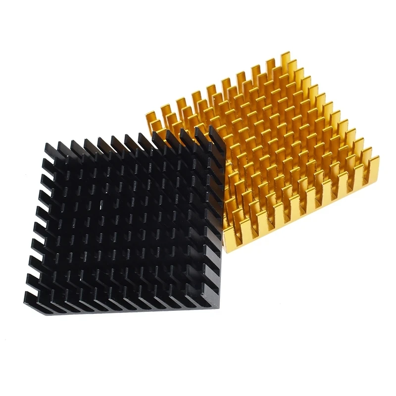Golden Black Aluminum Radiator IC Heat Sink Heat Sink 40 x 40 mm x 11 ...