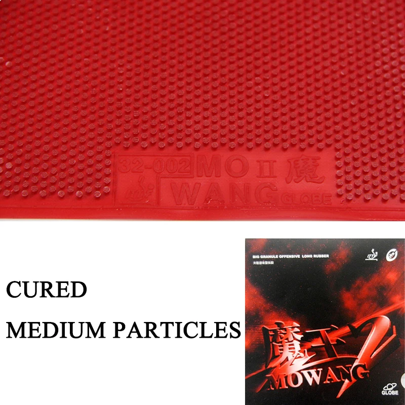 MOWANG 2 Cured Table Tennis Rubber OX Long Pimples Medium Particles 2 ...
